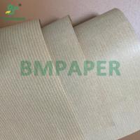 China High Durability 40GSM 60GSM Natural Brown Machine Glazed Ribbed Kraft Paper for sale