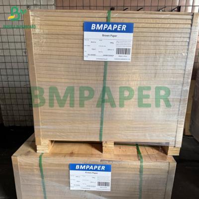 China High Durability 40GSM 60GSM Natural Brown Machine Glazed Ribbed Kraft Paper for sale