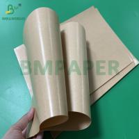 China Food Grade 40+9 Poly-coated Brown Kraft Paper For Cutlery Wrapping 800mm 900mm for sale