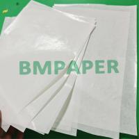 China 40g + 9g Poly Coated White Brown Cutlery Wrapping Paper 120mm 160mm Food Safe for sale