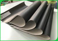 China 100% Safe Biodegradable 60gsm 80gsm Printable Black Surface Straw Paper Roll for sale