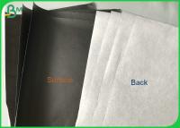 China 100% Safe Biodegradable 60gsm 80gsm Printable Black Surface Straw Paper Roll for sale