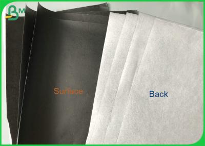 China 100% Safe Biodegradable 60gsm 80gsm Printable Black Surface Straw Paper Roll for sale