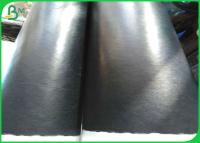 China 100% Safe Biodegradable 60gsm 80gsm Printable Black Surface Straw Paper Roll for sale