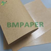 China 300gsm + 15g PE Coated Brown Kraft Paper For Street Food Tray Oil proof 85cm for sale