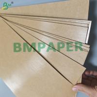 China 300gsm + 15g PE Coated Brown Kraft Paper For Street Food Tray Oil proof 85cm for sale
