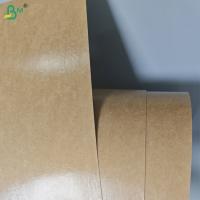 China 300gsm + 15g PE Coated Brown Kraft Paper For Street Food Tray Oil proof 85cm for sale
