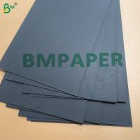 China Double Sided Black Stock Paper 250 Grams Solid Smooth Black Card for sale