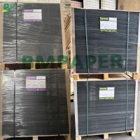 China Double Sided Black Stock Paper 250 Grams Solid Smooth Black Card for sale