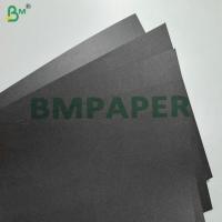 China Smooth Surface Premium 250gsm 300gsm Black Paperboard Ideal for Gift Boxes and Rigid Packaging for sale