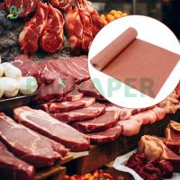 China Uncoated 66gsm Red Pink Kraft Meat Wrapping Paper For Smoking BBQ 18x175' for sale
