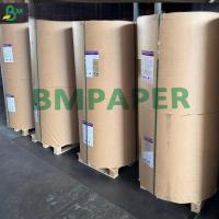 China Food Safe Yogurt Lid Coated Paper 43 / 45gsm Anti - Crack Bleached Kraft for sale