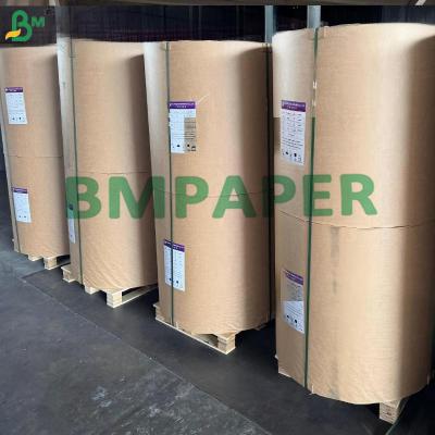 China Food Safe Yogurt Lid Coated Paper 43 / 45gsm Anti - Crack Bleached Kraft for sale