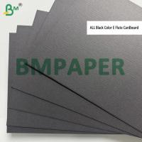 China Black Color E Flute 1.75mm Corrugated Sheets 43 Inches By 28 Inches for sale