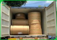 China Virgin Wood Pulp White Kraft Paper Roll Fluorescent Free 60G 120G for sale