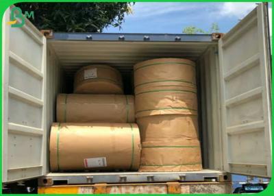 China Virgin Wood Pulp White Kraft Paper Roll Fluorescent Free 60G 120G for sale