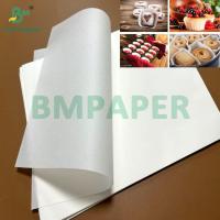 China 30gsm 40gsm Grease Resistant Slip Easy Paper For Making Baking Cups 27.25 X 28inch for sale