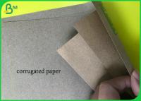China Brown color Recycled Corrugated Kraft Paper Rolls 50g 70g Uncoated Kraft Paper for sale
