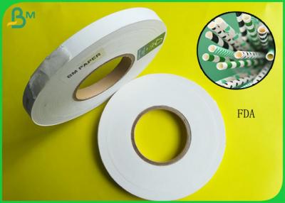 China 100% Food Grade White Color Straw Paper Roll For Making Disposable Straw for sale
