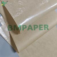 China 35g+6g PE Coated Brown Kraft Paper For Sugar Sachets 90cm 100cm Heat Sealable for sale