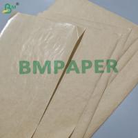 China 35g+6g PE Coated Brown Kraft Paper For Sugar Sachets 90cm 100cm Heat Sealable for sale