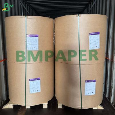 China 35g+6g PE Coated Brown Kraft Paper For Sugar Sachets 90cm 100cm Heat Sealable for sale