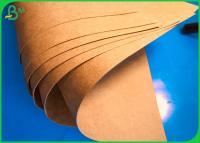 China Custom Unbleached Brown Kraft Paper Roll 250g - 400g For Wrapping Box for sale