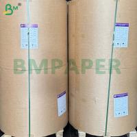 China 60gsm One Side Machine Glazed Glossy MG White Kraft Paper Rolls for sale