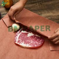 China 65gsm Unwaxed Pink Butcher Paper Roll For Smoking Meat & BBQ 18'' x 175 ft for sale