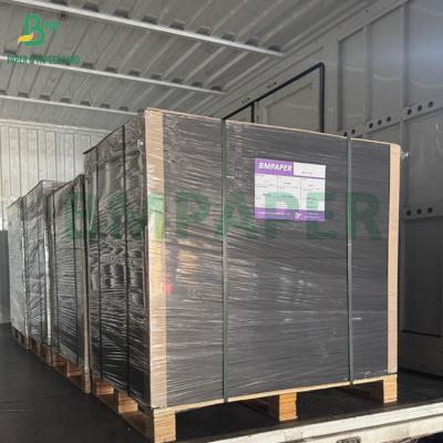 China 200gsm 250gsm Pure Wood Pulp Black Paper For Offset Printing 31 x 43inch for sale