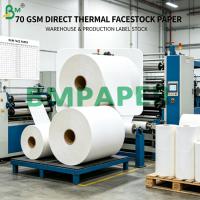 China Thermal Self Adhesive Label Face Paper Raw Material Jumbo Rolls for Thermal Labels for sale