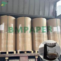 China 50gsm White Coffee Filter Paper Roll For FETCO F002 Eco - Friendly 350mm for sale