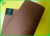 China Food Grade Brown Kraft Paper Roll 125GSM - 400GSM Thickness Size Customized for sale