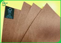 China Food Grade Brown Kraft Paper Roll 125GSM - 400GSM Thickness Size Customized for sale