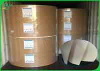 China 60gsm 120gsm Brown Kraft Paper Roll Food Grade Type For Making Straws for sale