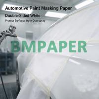 China 80gsm Double-sided White Masking Paper For Automotive Spray Painting for sale