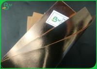 China Eco Friendly Washable Kraft Paper Roll 0.55mm 0.7mm With Metal Color for sale