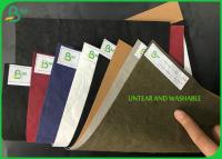 China Eco Friendly Washable Kraft Paper Roll 0.55mm 0.7mm With Metal Color for sale