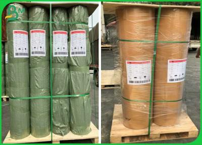 China Eco Friendly Washable Kraft Paper Roll 0.55mm 0.7mm With Metal Color for sale