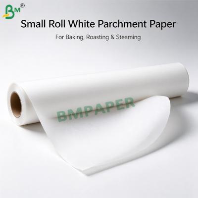 China White Silicone Baking Paper Rolls 38gsm Greaseproof Parchment Paper For Oven Baking Cooking for sale