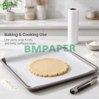 China White Silicone Baking Paper Rolls 38gsm Greaseproof Parchment Paper For Oven Baking Cooking for sale