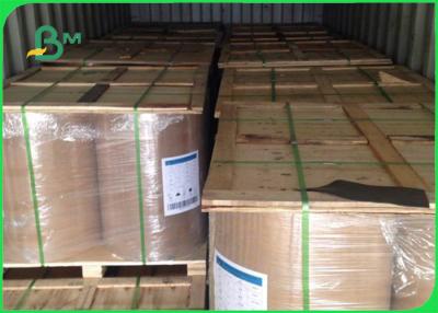 China Recycled Pulp Kraft Liner Board Jumbo Roll 175gsm Natural Brown Color for sale