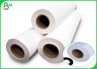 China 80gsm CAD Plotter Paper , 914mm * 50m White Paper Roll For Engineering Drawing for sale