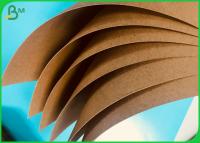 China AA Grade Recycled Kraft Paper Roll / 80g To 400g Brown Uncoated Kraft Paper for sale
