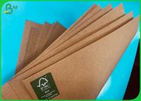China AA Grade Recycled Kraft Paper Roll / 80g To 400g Brown Uncoated Kraft Paper for sale