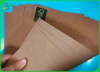 China Brown Uncoated Recycled Paperboard , Unbleached Kraft Paper 80g - 400g Thick for sale
