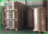 China High Burst Brown Kraft Paper Roll 350gsm 400gsm Virgin Wood Pulp Material for sale