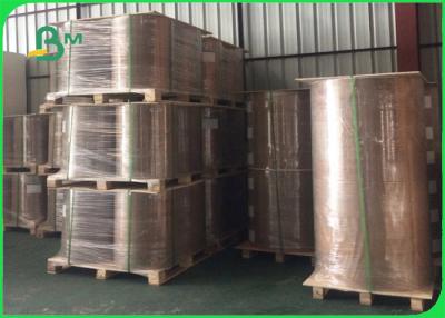 China High Burst Brown Kraft Paper Roll 350gsm 400gsm Virgin Wood Pulp Material for sale
