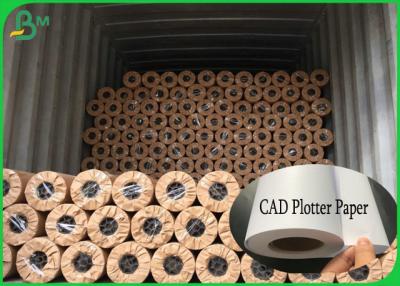 China 50gsm to 80gsm Large Format Rolls CAD Plotter Paper for inkjet printing for sale