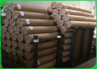 China 50gsm - 80gsm Plotter Paper Roll Soft Smoothy Wood Pulp Material White Color for sale